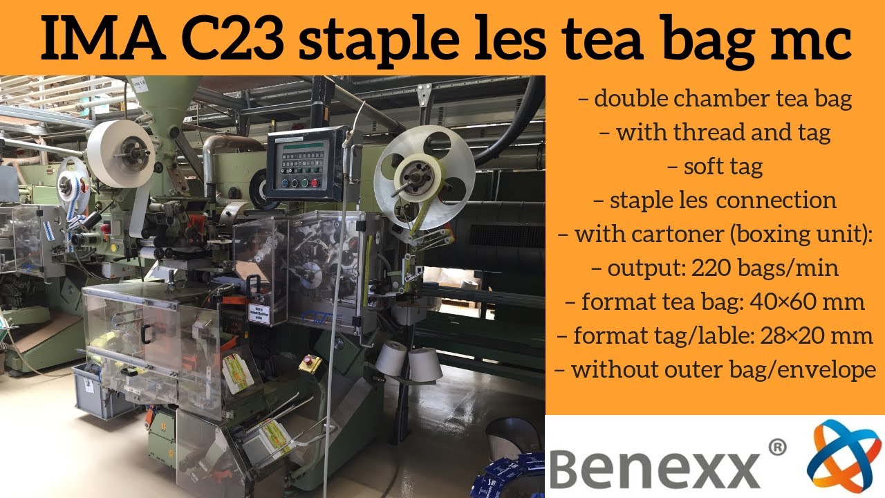 IMA C23 tea bag machine staple les / Машины, автоматы линии фасовки и ...