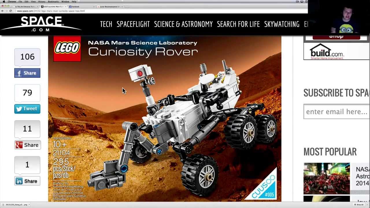 NASA LRO Satellite Spots Chinese Yuto Rover (Jade Rabbit), LEGO ...