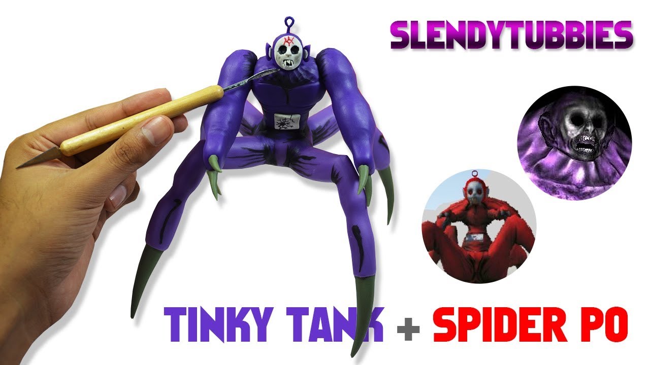 Combinando a Tinky Tank + Spider Po en PORCELANA FRÍA l SLENDYTUBBIES ...