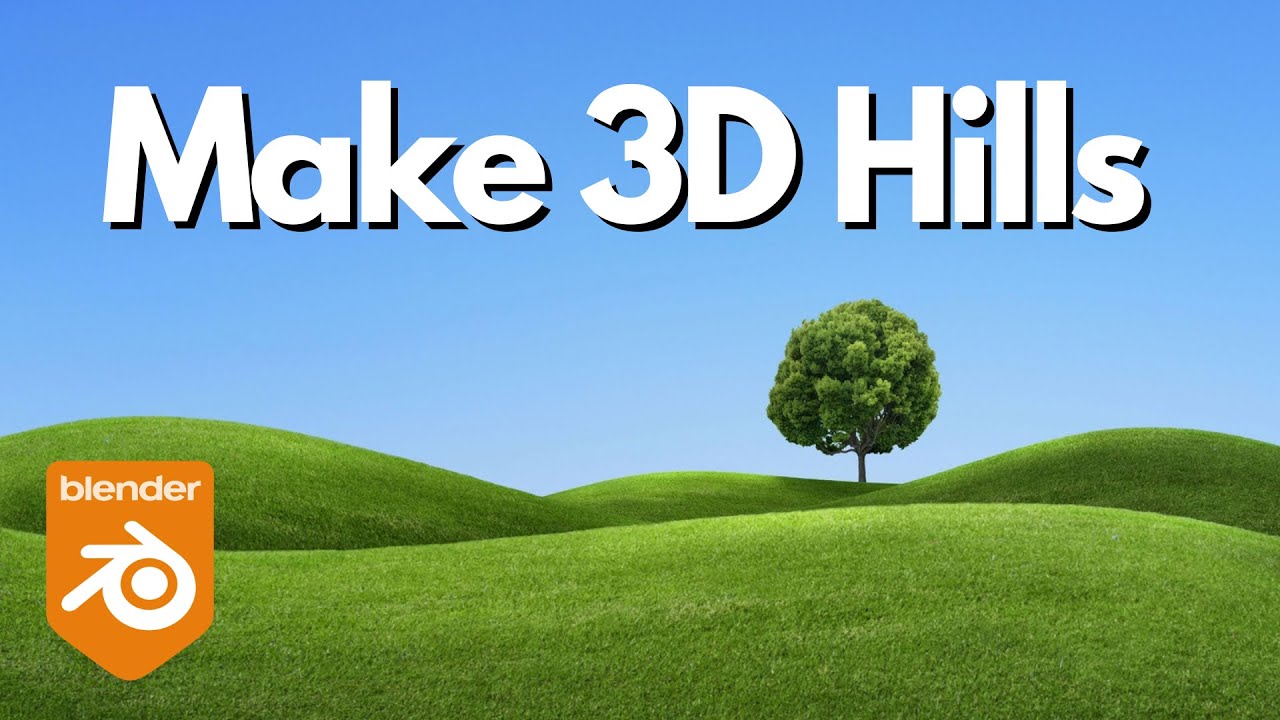 how to make quick hills in Blender! - YouTube