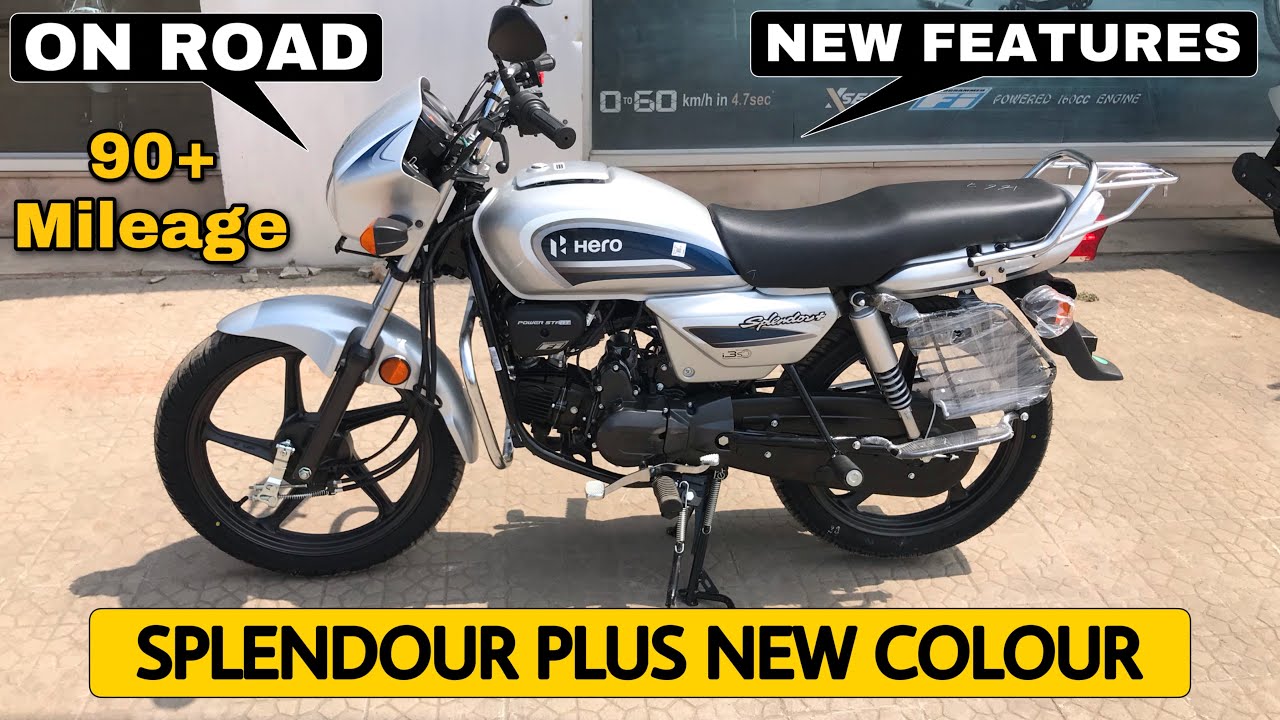 2022 Hero Splendor New Colour Launch - Sliver Nexus Blue | Hero ...