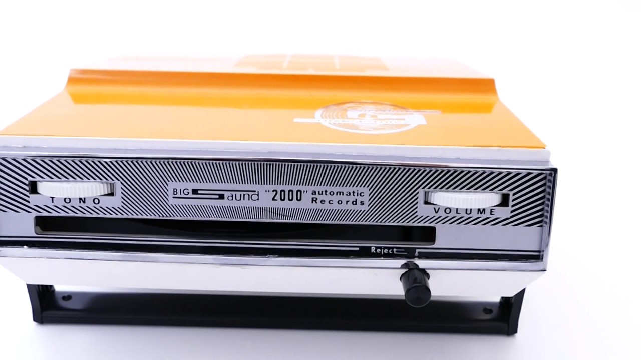 BIG SOUND 2000 AUTOMATIC ALTE PLATTENSPIELER PLATTENSCHLUCKER RECORD PLAYER - YouTube
