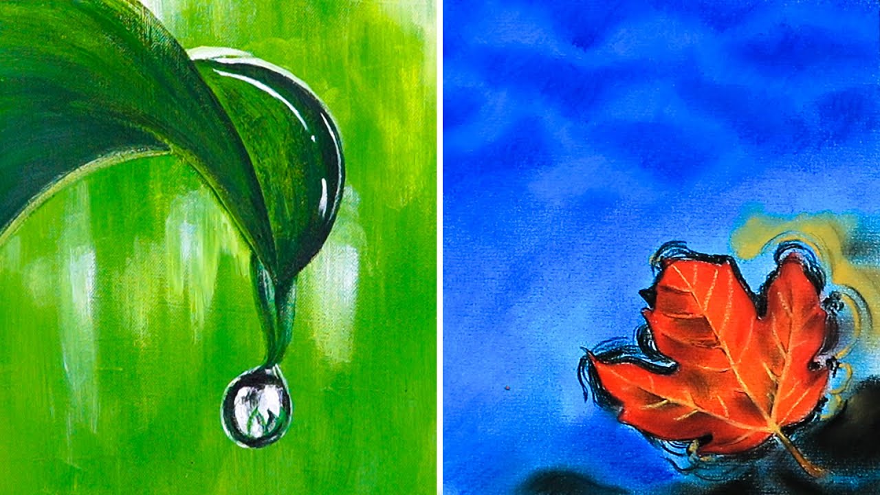 3 Simple Yet Cool Drawing And Painting Tutorial - YouTube