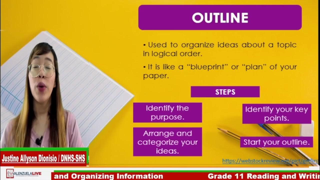 G11 ENGLISH READING AND WRITING SKILLS (Q3 W2) TECHNIQUES IN SELECTING AND ORGANIZING ...