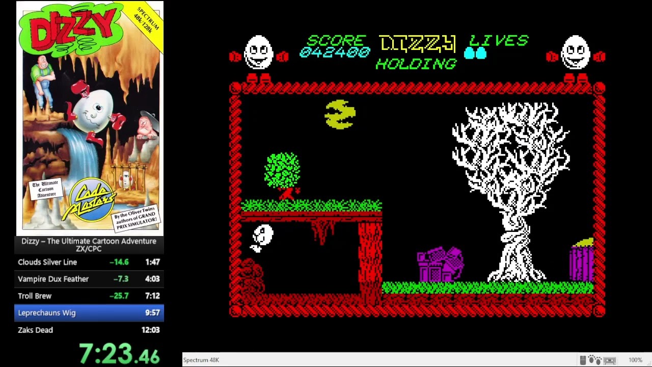 Dizzy - The Ultimate Cartoon Adventure (ZXSpectrum) Speedrun 11:36 ...