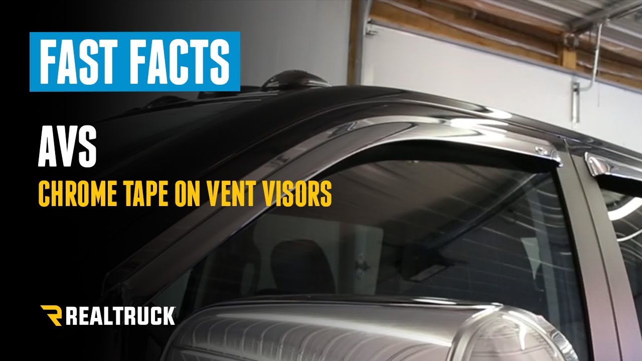 AVS® Chrome Ventvisor® Window Deflectors Fast Facts - YouTube