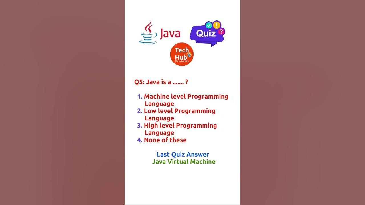 Java Question No 5 Java Quiz Programming Programminglanguage Opensource 