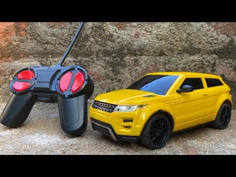RC RANGE ROVER REMOTE CONTROL CAR UNBOXING YELLOW COLOUR Wembley High ...