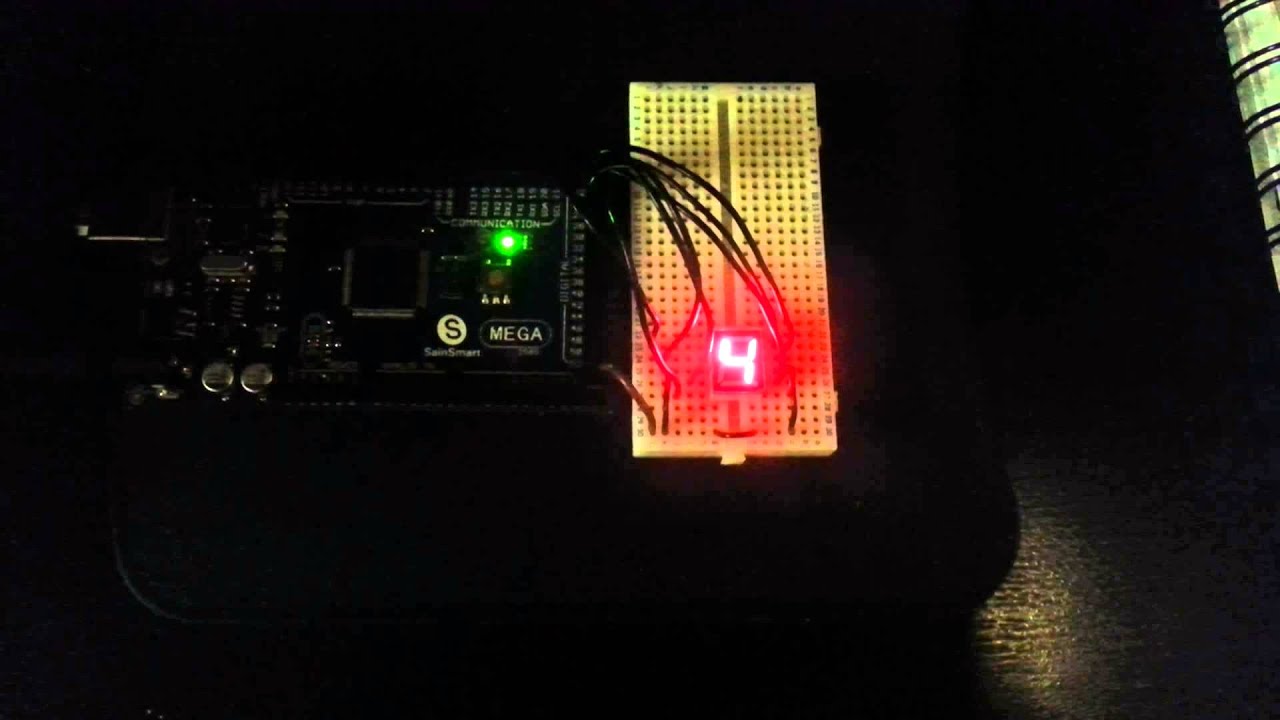 Arduino Mega2560 Seven Segment Display Youtube 0829