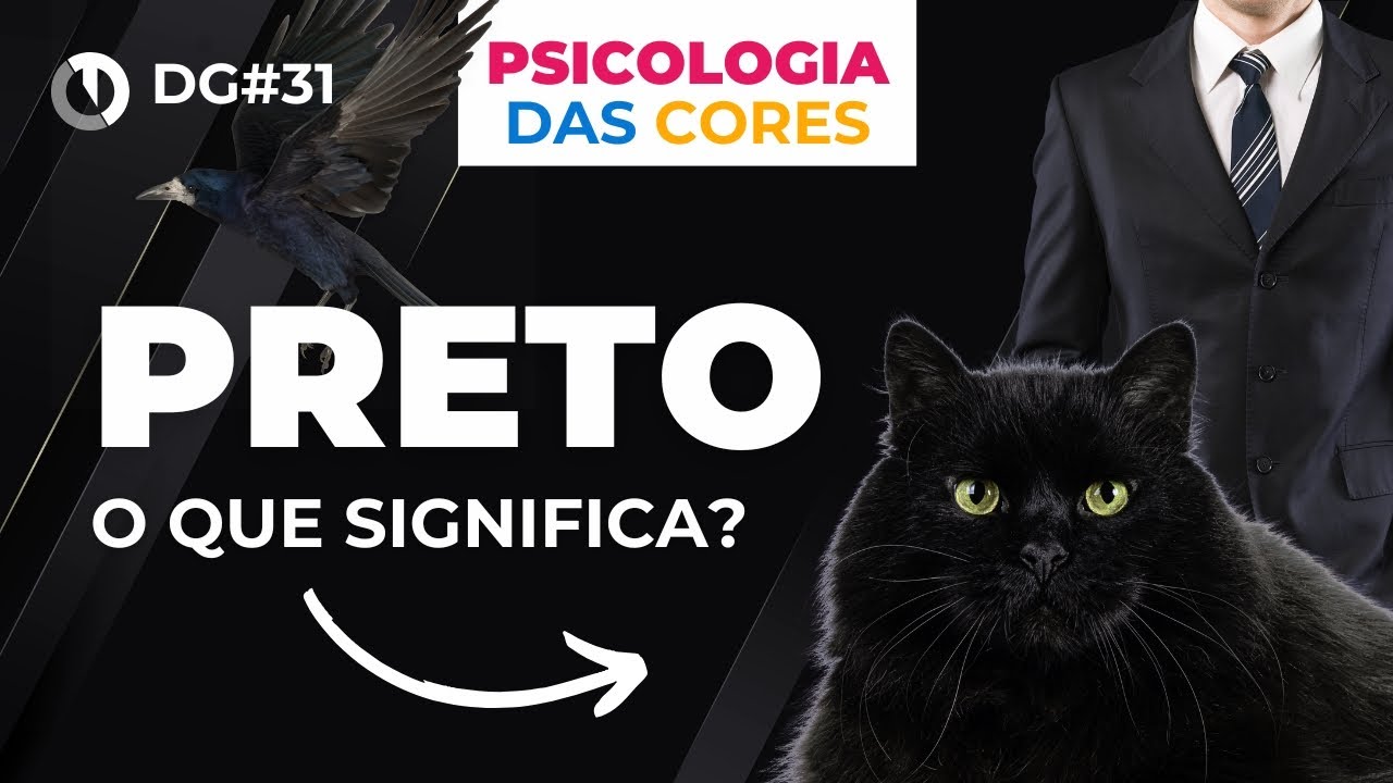 Descubra qual o significado da cor preta na Psicologia das cores - YouTube