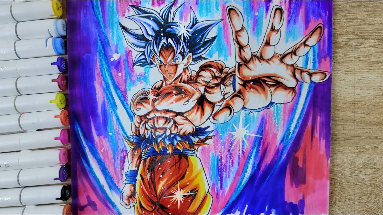 How to Draw Goku Master Ultra instinct🔥 [ Dragonball Legend ] - YouTube