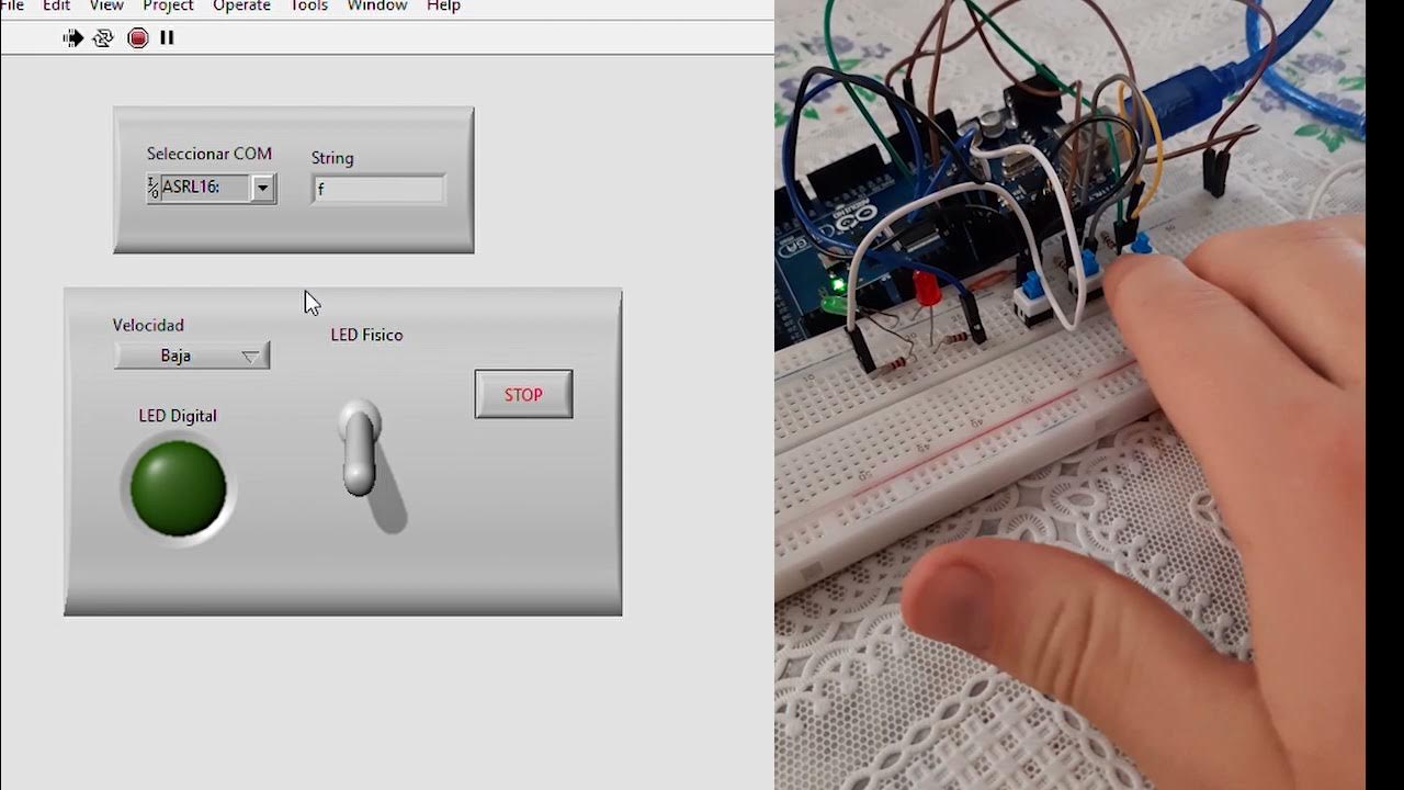 Sistema adquisición datos con LabView y Arduino - YouTube