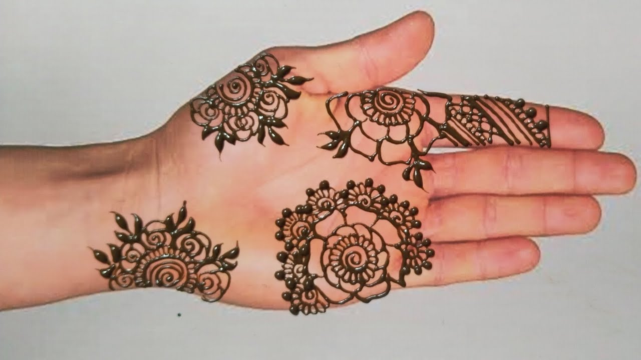 Arabic patch mahendi designs l Very Easy front hand mahendi #mahendi # ...