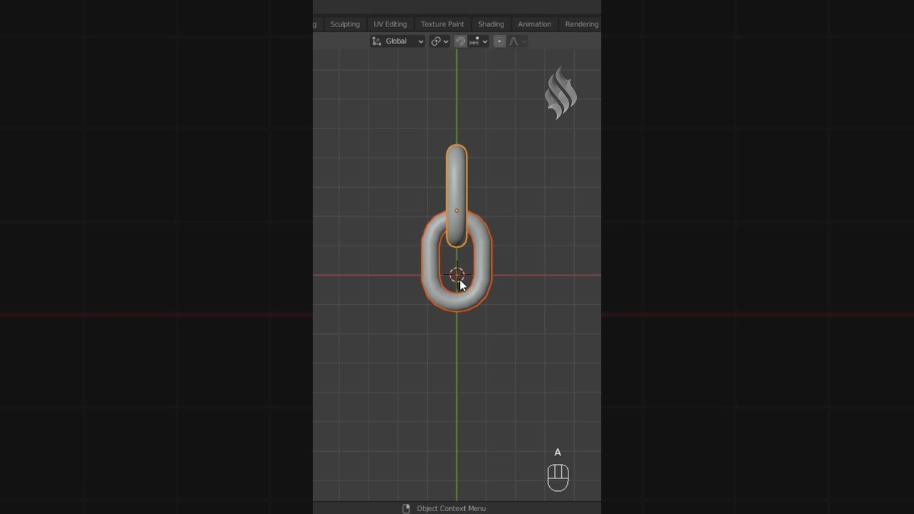 Blender Tutorial - How To Model a Chain #Shorts - YouTube
