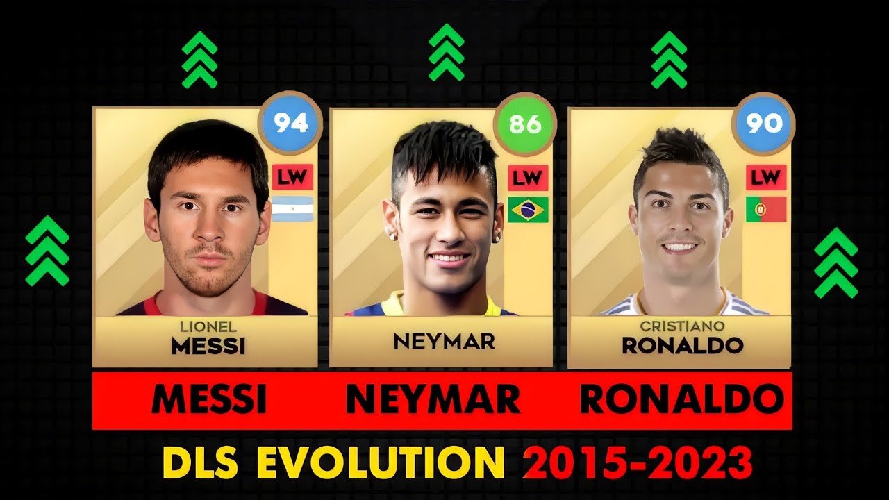 MESSI VS RONALDO VS NEYMAR DLS EVOLUTION 2015-2023 😭😭😭 - YouTube