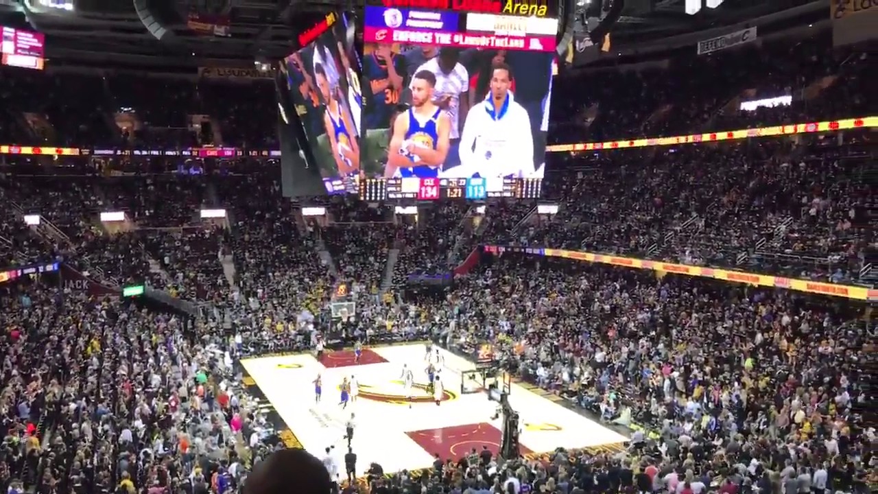 Cavs Fans Chanting "Cavs in 7" at Quicken Loans Arena Game 4 NBA Finals ...