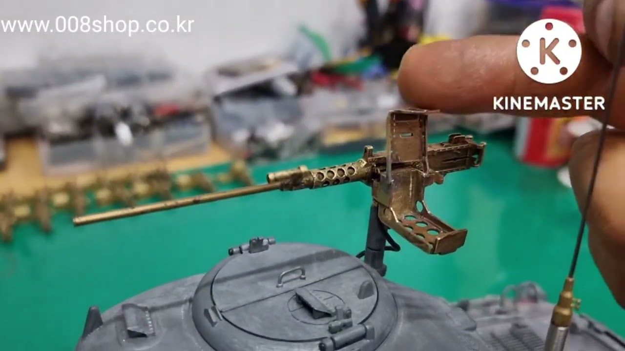 1/16 Cal50 brass machine gun(1/16 Cal 50 황동 기관총) - YouTube