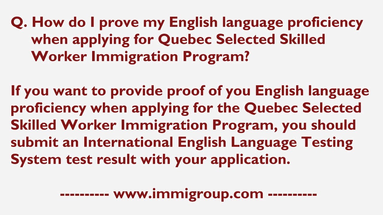 How do I prove my English language proficiency when applying for QSSW ...