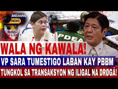 WALA NG KAWALA! VP SARA TUMESTIGO LABAN KAY P B B M TUNGKOL SA TRANSAKSYON NG ILIGAL NA DRØGÁ ...