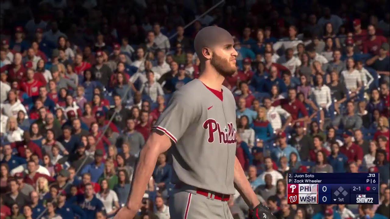 MLB The Show 22 Phillies Vs Nationals Game 2 - YouTube