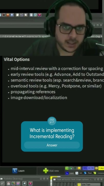 Exploring Incremental Reading: Extensions & Add-ons - YouTube