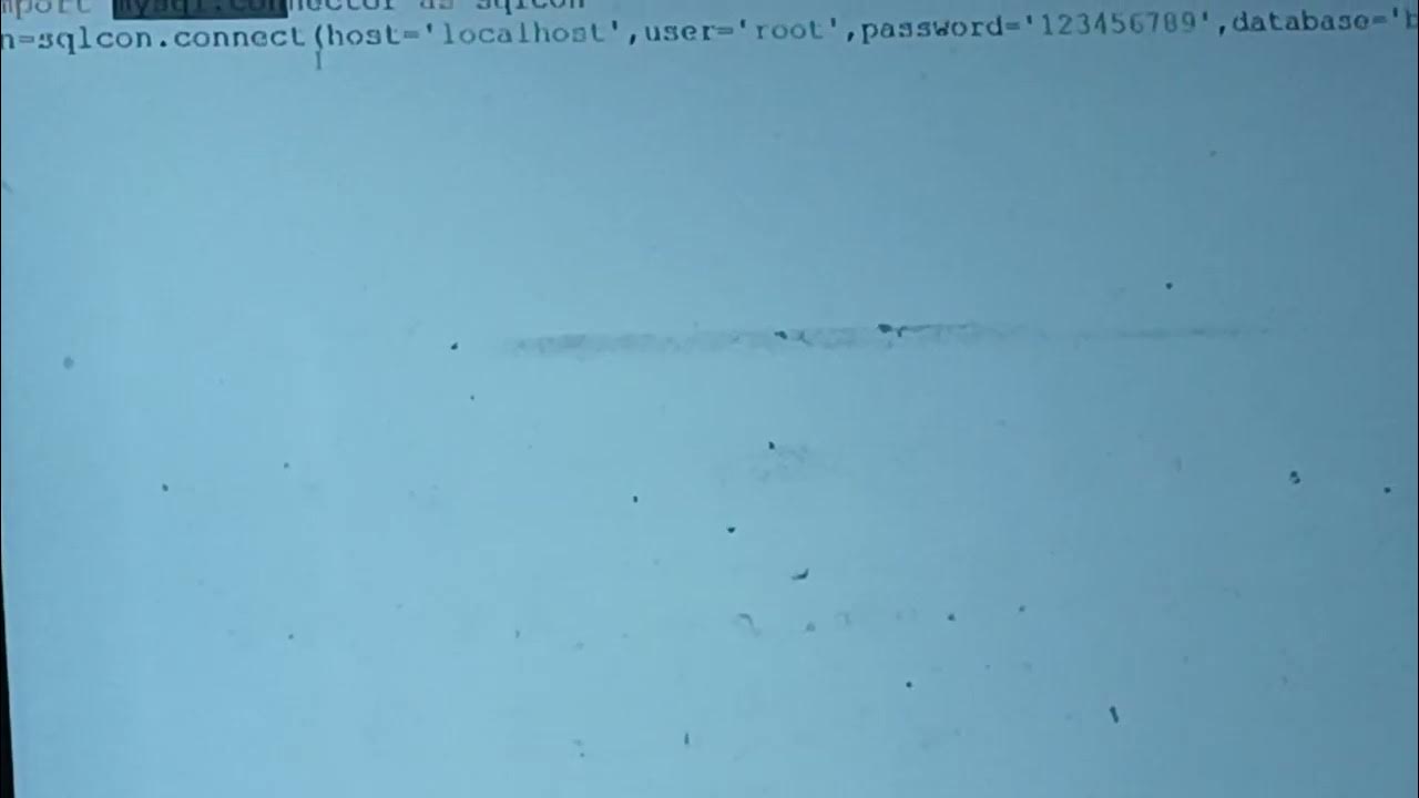 Python MySQL connectivity class 12 part -II - YouTube