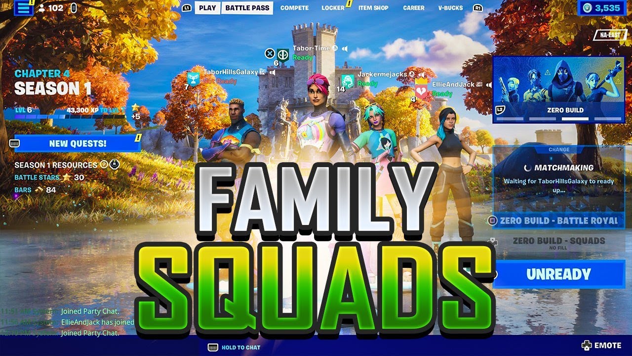 Fortnite Chapter 4 Squads With ALL 3 OF MY KIDS (Tabor Hill FAMILY ...