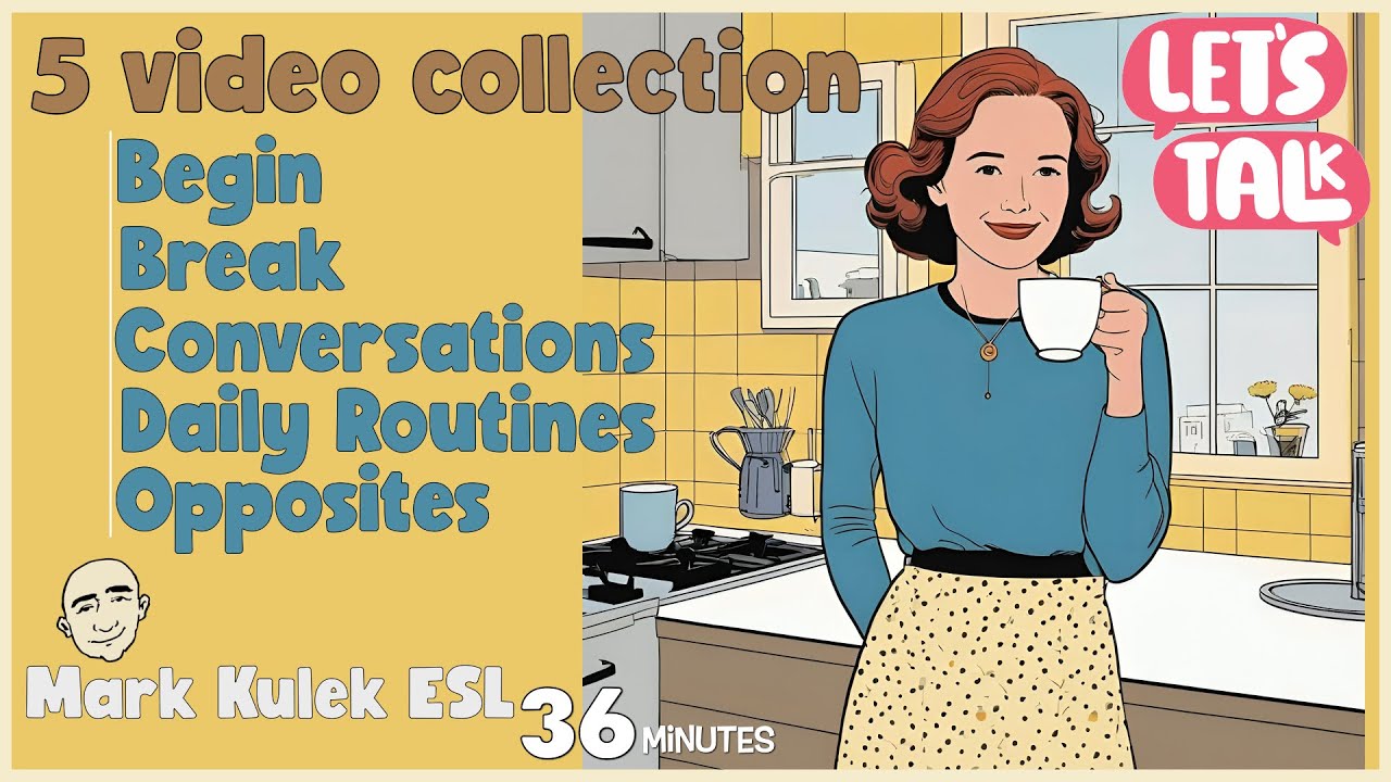 36 minutes - Talk in English (conversations) with Mark Kulek ESL - YouTube