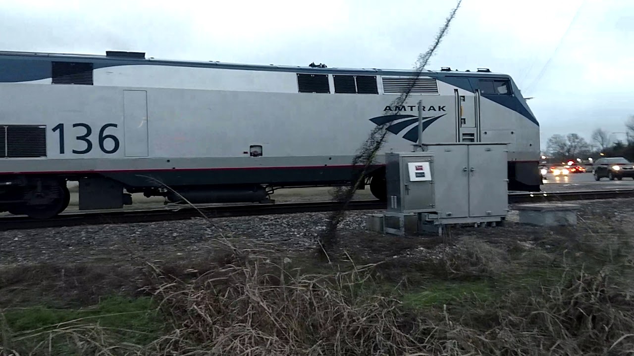 Amtrak Sunset Limited #2 Departing The Station Lafayette, LA January 10 ...