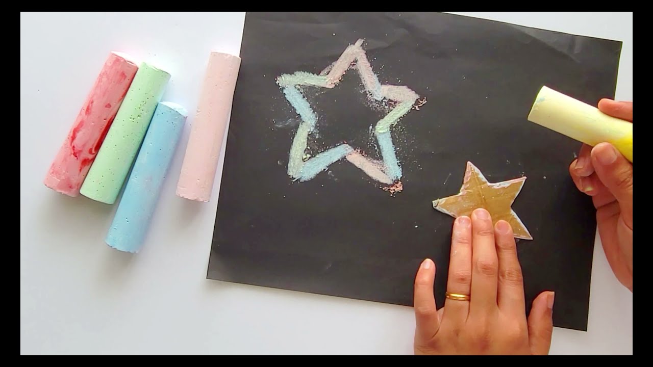 Easy Chalk Art On Paper