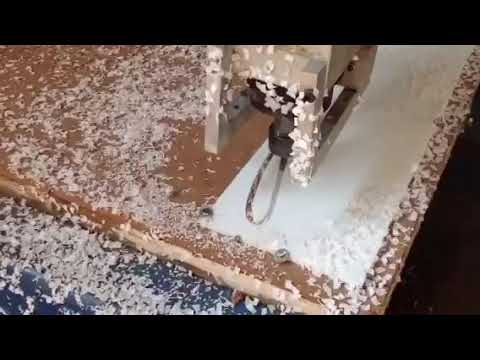 Cutting corian (solid surface) on CNC Router - YouTube