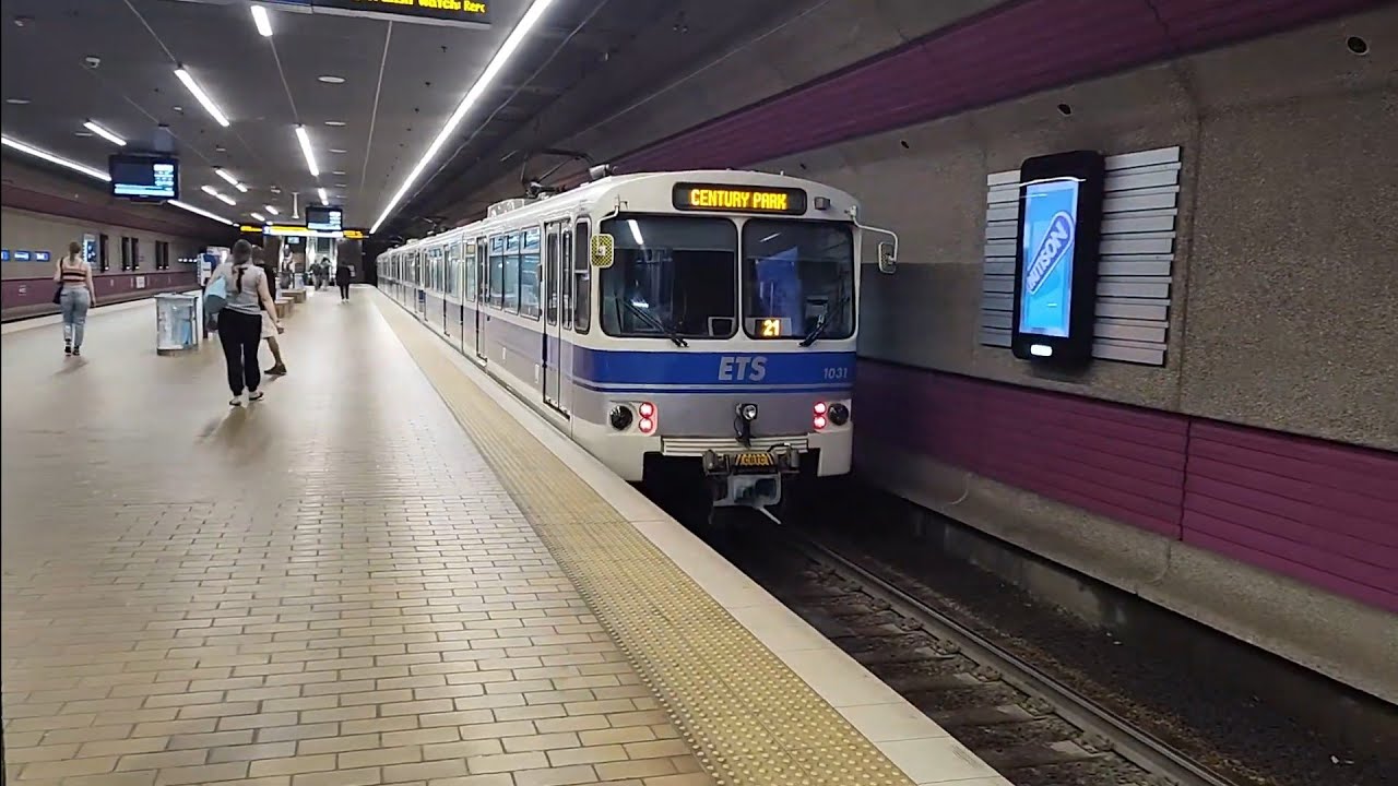 EDMONTON ETS: Central LRT Station (full station tour) - YouTube
