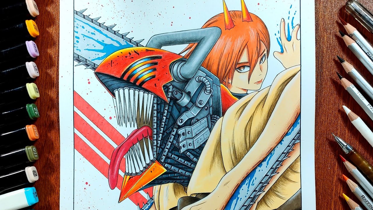 Cách vẽ Denji / How To Draw Denji Chainsaw man - YouTube