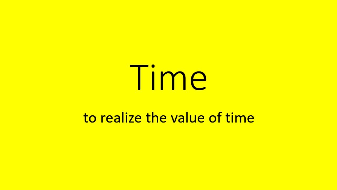 The Value of Time _ Educational Video - YouTube