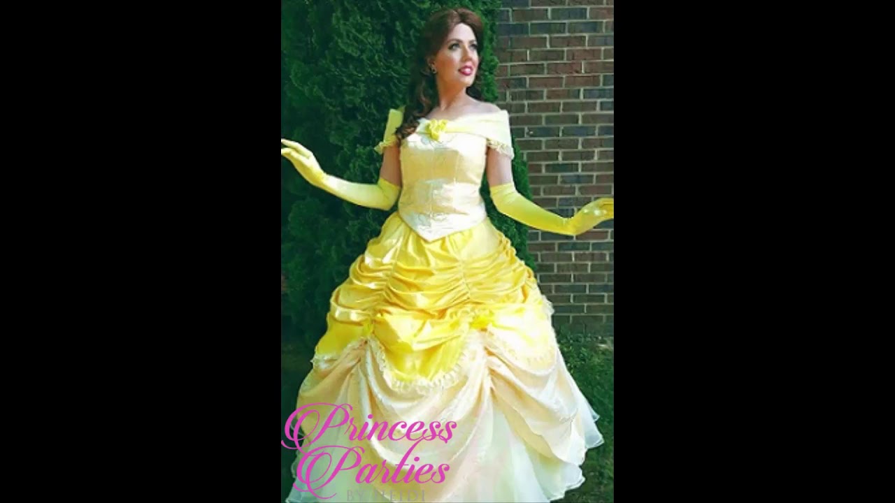 Invite Belle to your next party - princess parties by heidi - YouTube