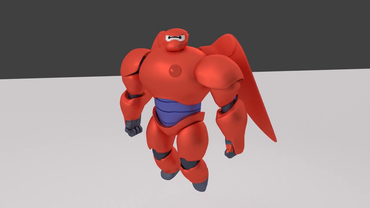 Armored Baymax 3D Model in Blender - YouTube
