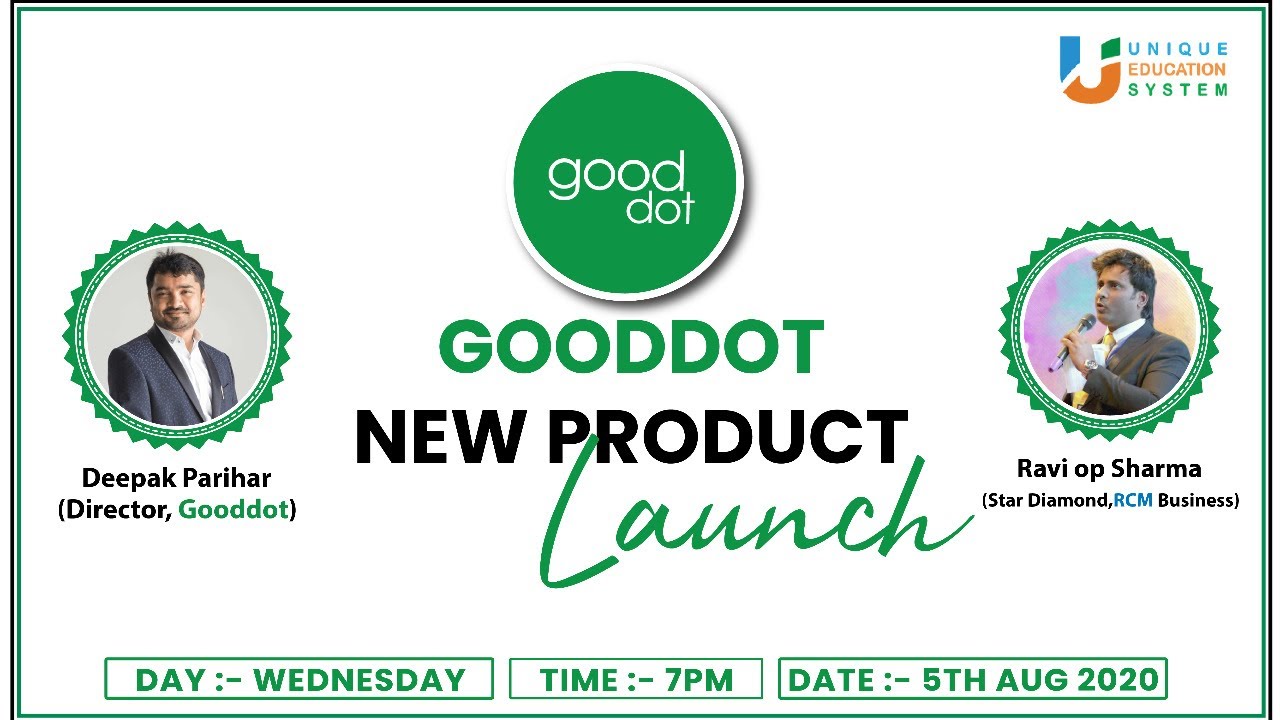 GoodDot New Product Launch - YouTube