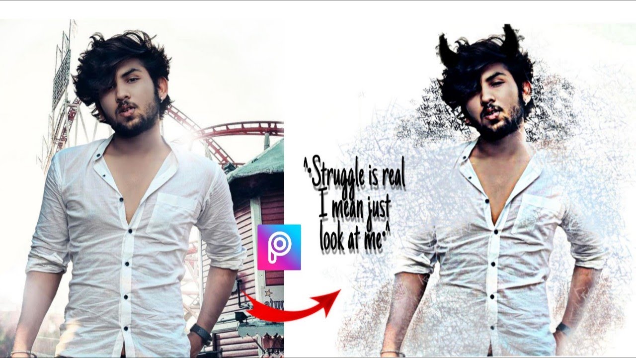 PicsArt Dipersion Effect | Devil Editing Demon Look Photo | PicsArt ...