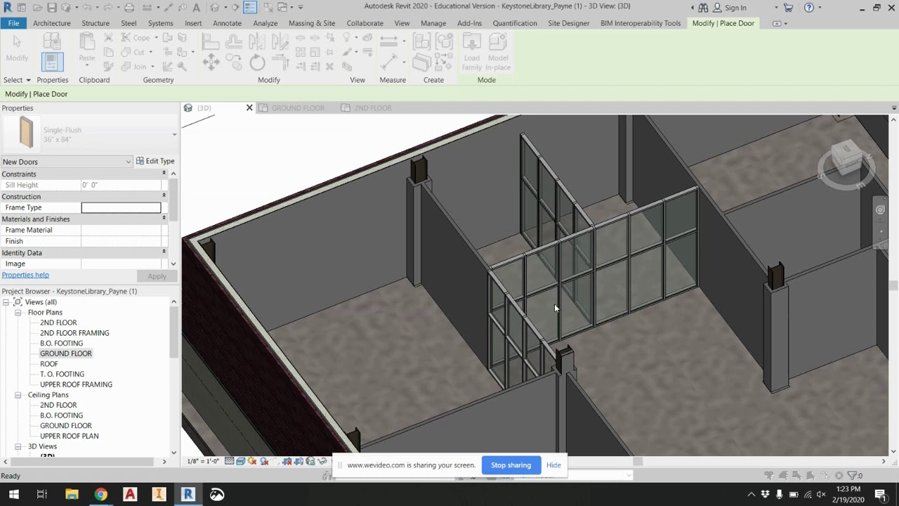 CEA Keystone Library Interior Curtain Walls & Door - YouTube