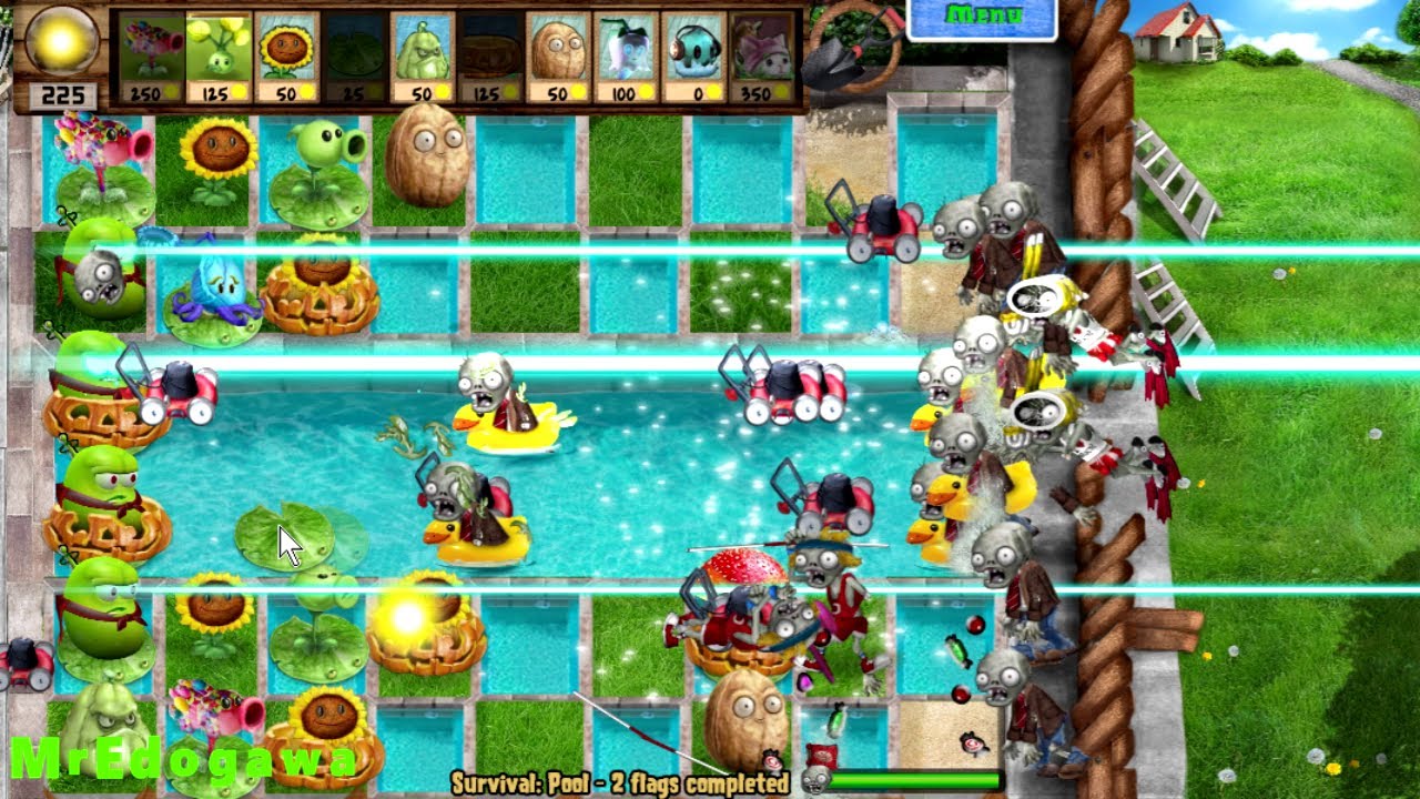 Make New Map PvZ : Survival Extra Pool - YouTube