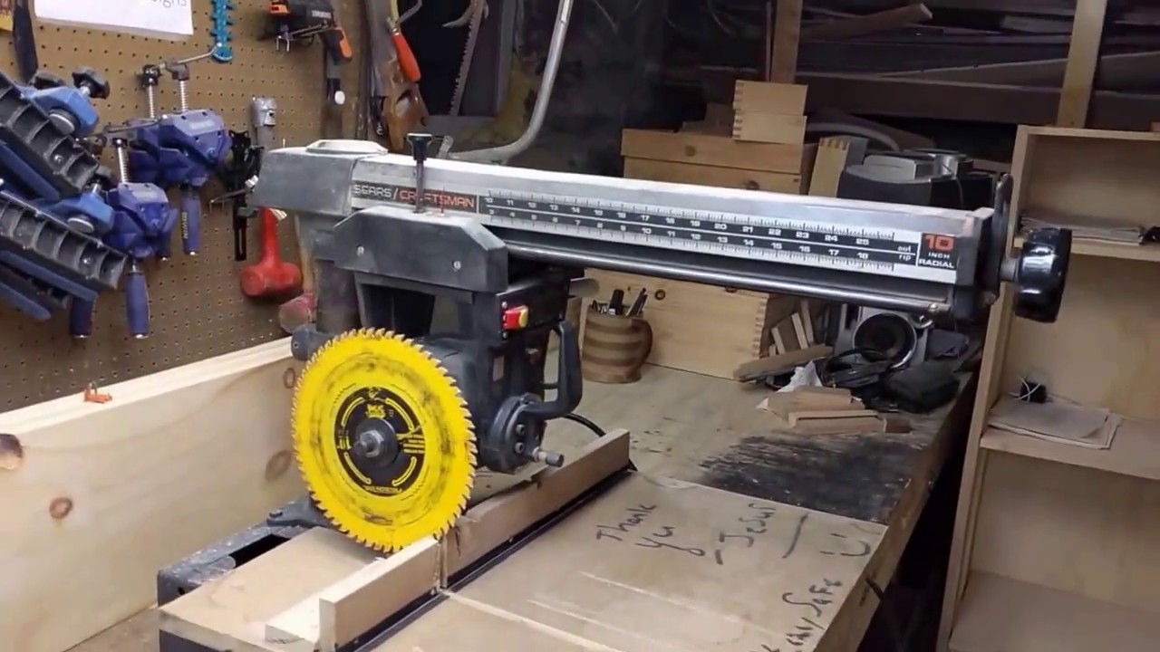 Mobile table for Radial arm saw - YouTube