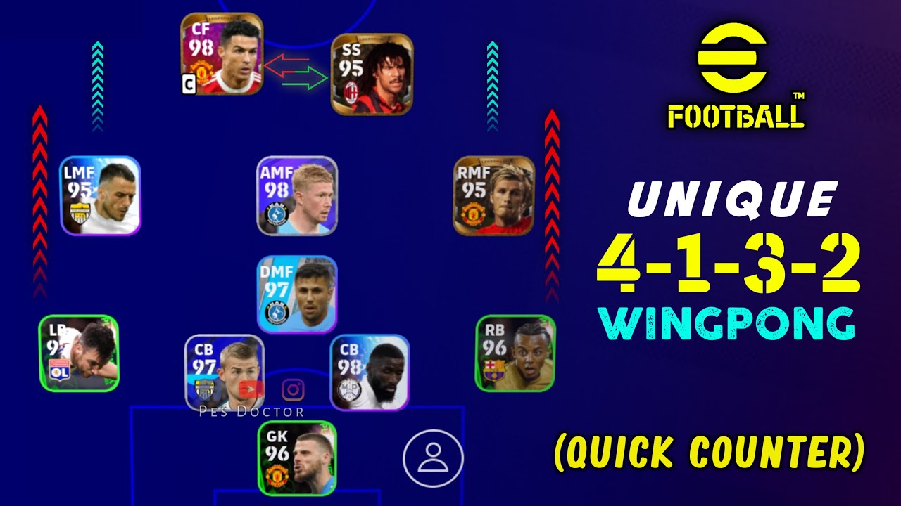 Unique 4 1 3 2 WingPong Formation Review In EFootball 2023 Mobile YouTube unique-4-1-3-2-wingpong-formation-review-in-efootball-2023-mobile-youtube