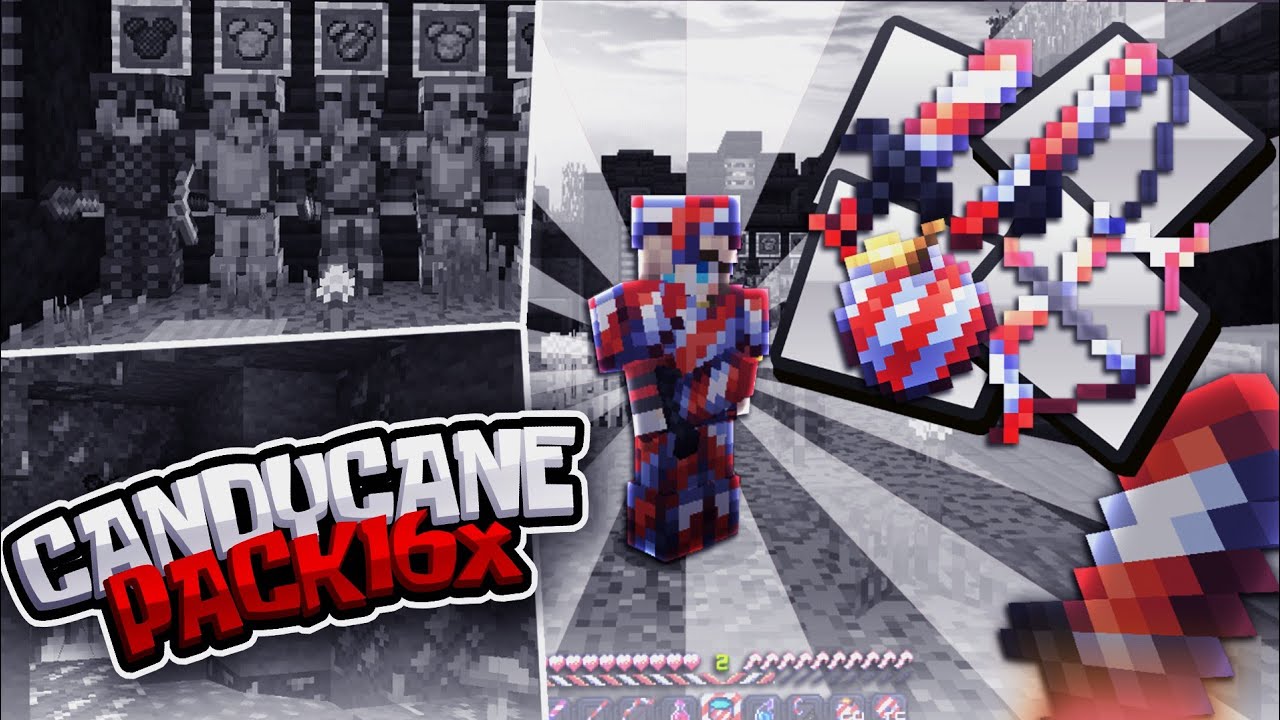 [1.14.0] Candy Cane 16x [FPS Friendly] |PvP Texture Pack [1.13.& 1.12 ...