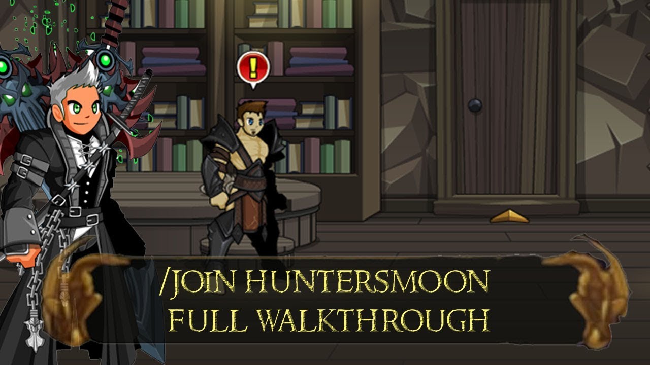 AQW /join huntersmoon Full Walkthrough | Stryche Quests - YouTube