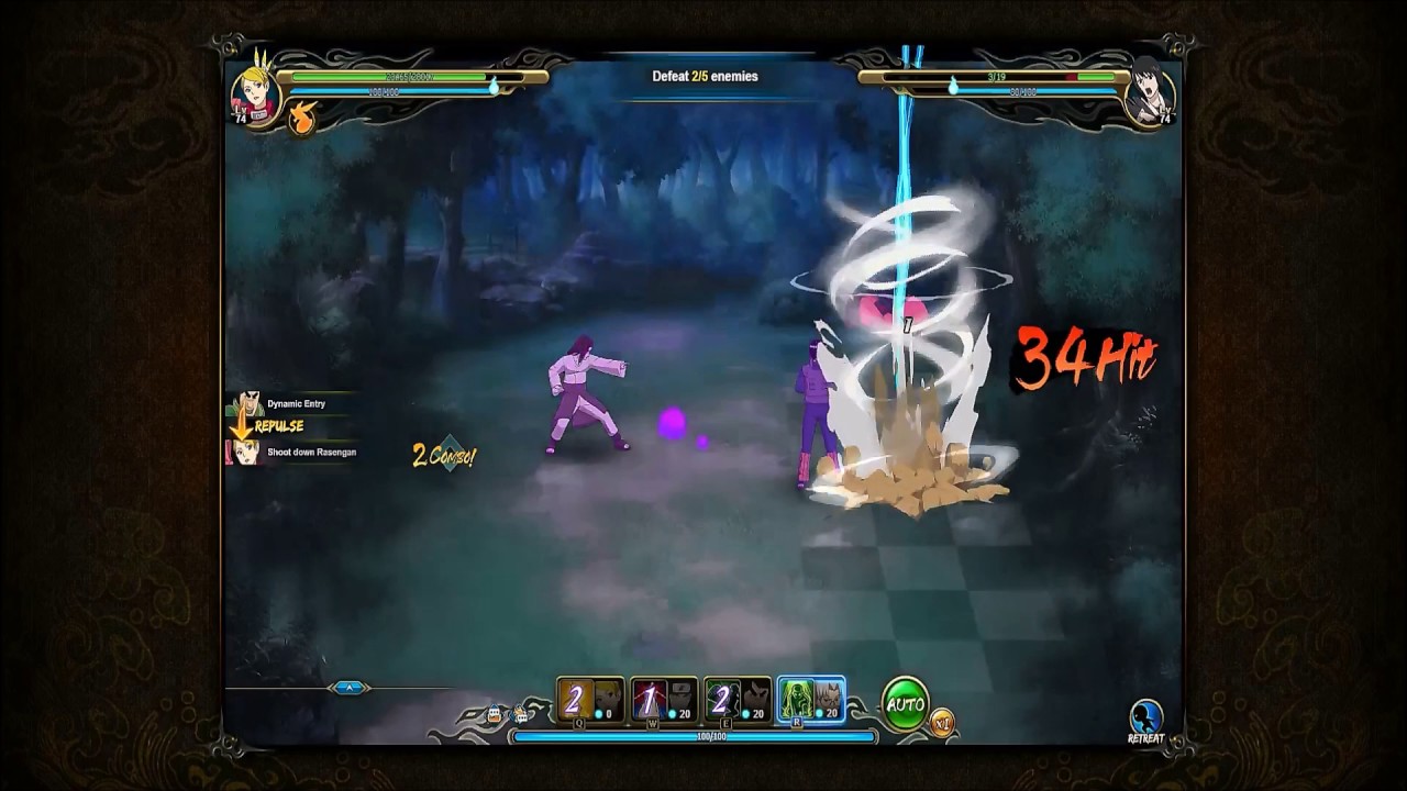 Naruto Online - Hanzo SA Difficult Wind Main (Breeze Dancer) - YouTube