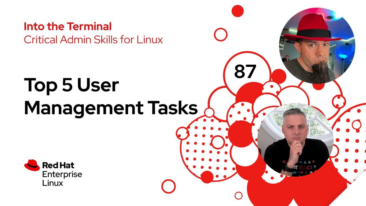 Top 5 Linux User Management Tasks | Into the Terminal 87 - YouTube