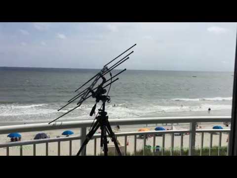 AMSAT Satellites With Tripod Mounted ELK - Operating Ham Radio Portable ...