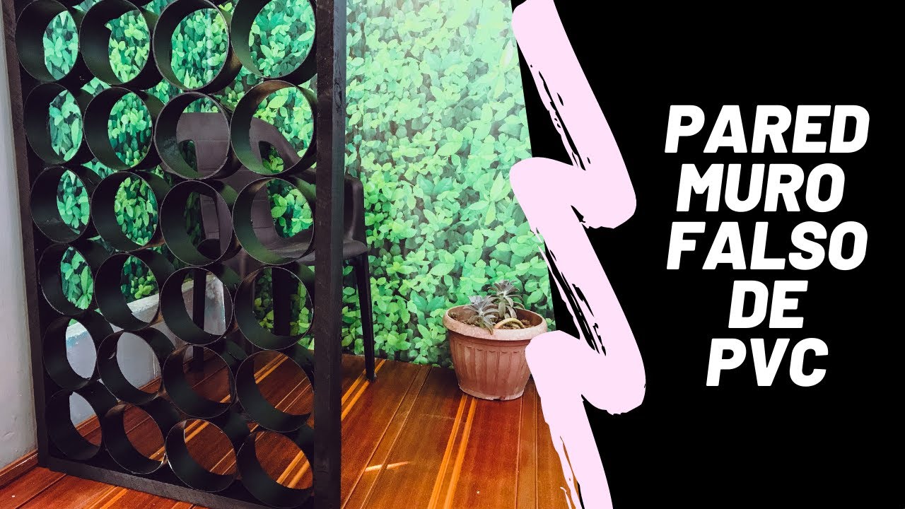 COMO HACER UN MURO DIVISIORIO DE PVC SUPER FACIL Y ECONOMICO - YouTube