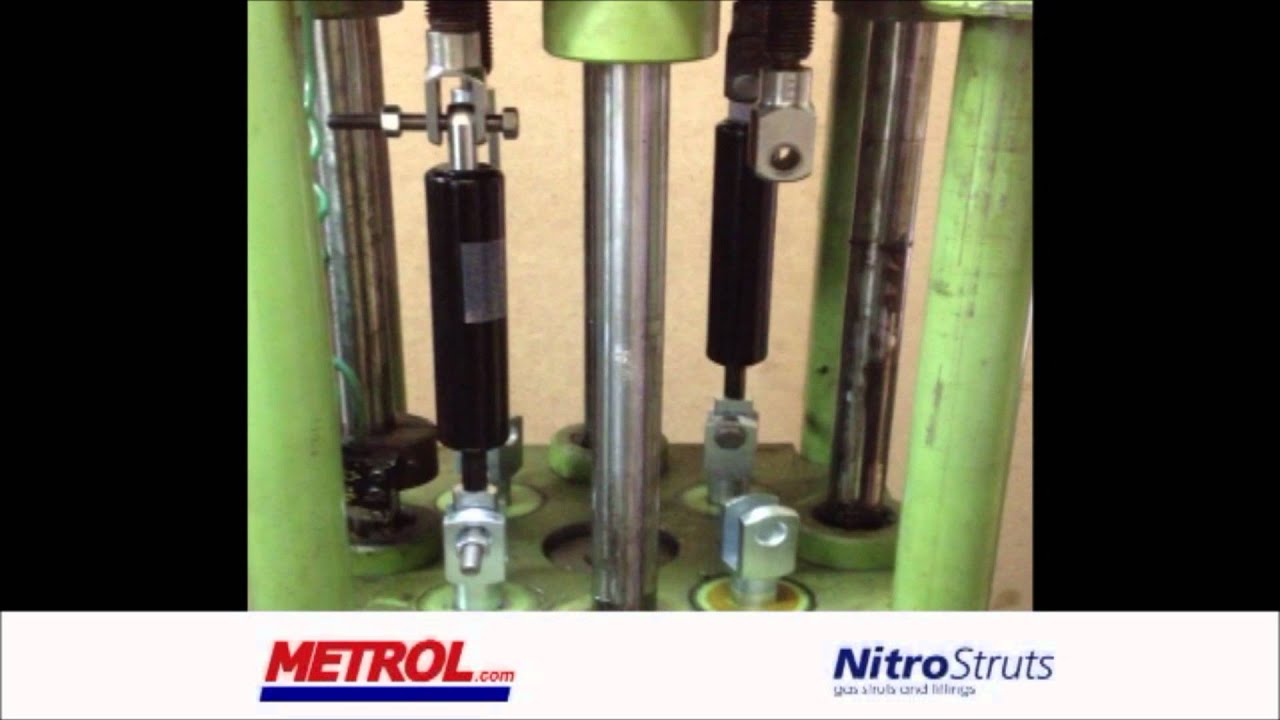 Traction Gas Strut Life Testing - YouTube