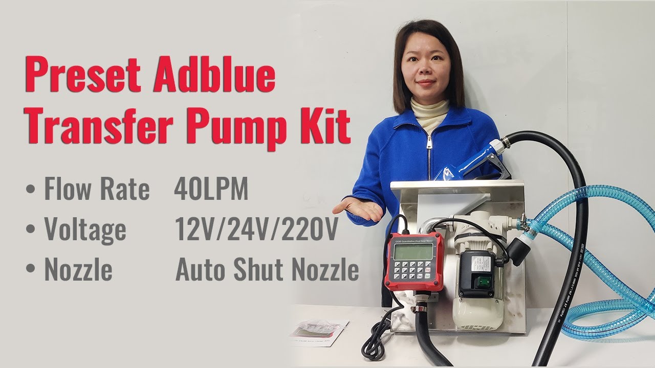 DC12V/DC22V AC220V 40LPM Preset Adblue Pump KIt with Auto Shut Off ...